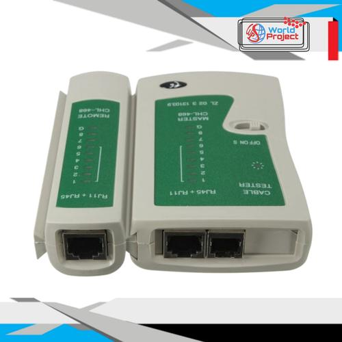 Jual lan tester rj45 dan rj11 + baterai /tester kabel lan rj 45 dan rj ...