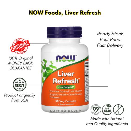 Jual NOW Foods Liver Refresh 90 180 Veg Capsules - Isi 90 - Jakarta ...