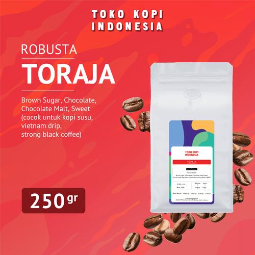 Jual Kopi Robusta Toraja Sulawesi Coffee Beans Espresso 250 Gram Biji ...