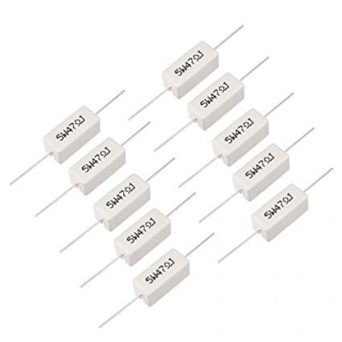 Jual RESISTOR BATU/RESISTOR KAPUR 5W 47 OHM - Kota Medan - MEGATRONIC MEDAN | Tokopedia