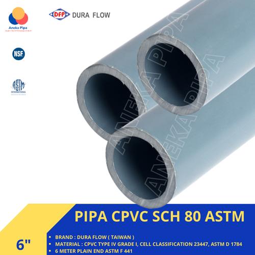 Jual Pipa CPVC Sch80 6meter Plain End ASTM Duraflow size 6 Inch - Kota ...