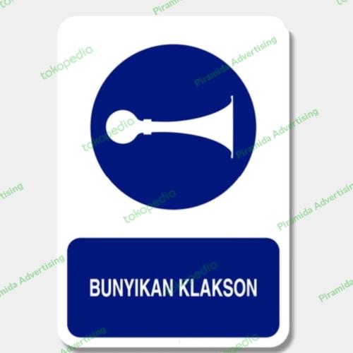 Jual sign bunyikan klakson bel dilarang board tanda rambu - Kota ...
