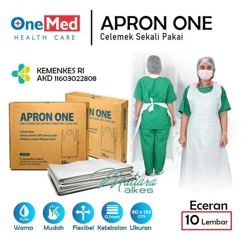 Jual Apron Plastik Tebal OneMed pak isi10 - Celemek Plastik - Onehealth ...
