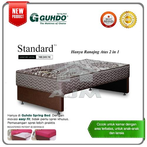 Jual Guhdo Spring Bed 2 in 1 Standard - HANYA RANJANG ATAS - Abu-abu ...