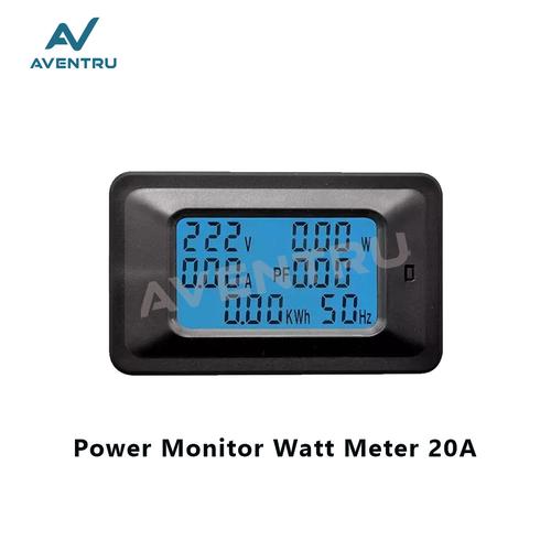 Jual Watt KWH Meter Power Monitor Daya Digital 20A 100A Wattmeter 6 in ...