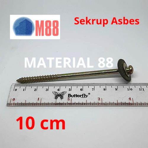 Jual Sekrup Asbes Komplit 10 cm (4 inch) Skrup Atap Seng Fiber - Kab ...