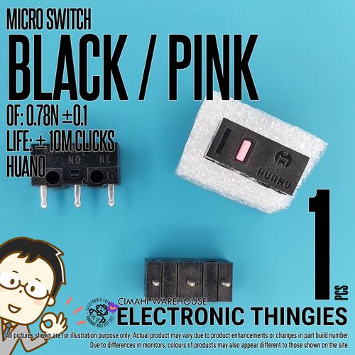 Jual HUANO BLACK / PINK SWITCH SAKLAR MOUSE HITAM / MERAH MUDA - Kota ...