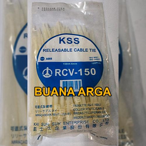 Jual Kabel Ties Buka Pasang Releasable Cable Tie RCV-150 150 x 4.6 mm ...