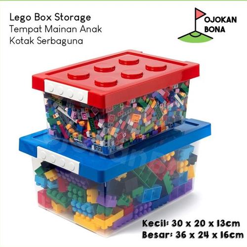 Jual Lego Box Storage Tempat Mainan Anak Kotak Susun Serbaguna - Kecil ...