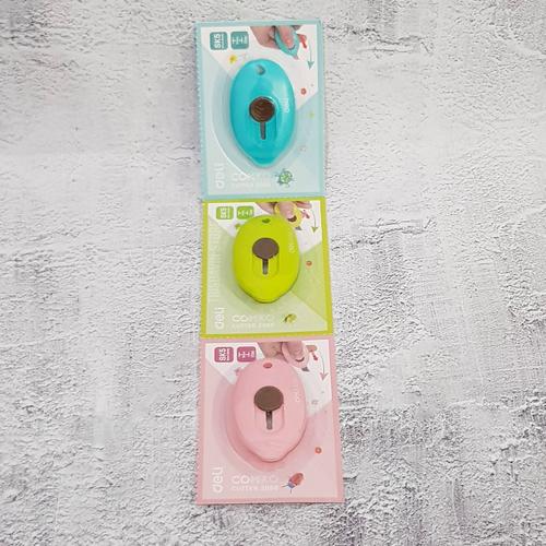 Jual Cutter warna Deli desain mungil 2050 / Mini cutter Deli 2050 warna ...