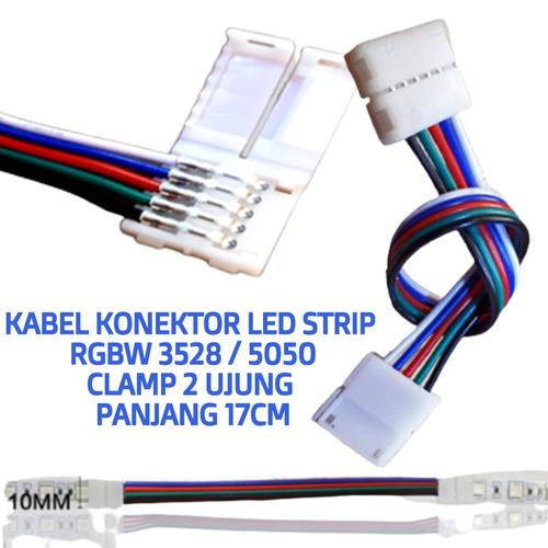 Jual Kabel Sambung Konektor Led Strip RGB 3528 5050 Double Clip ...