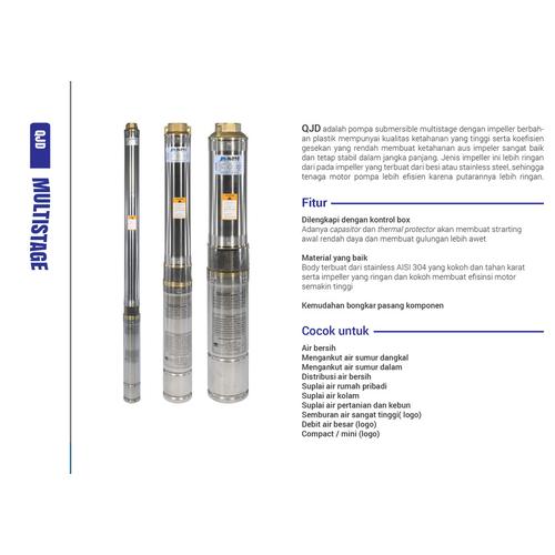 Jual INOTO 4IN 310 1hp + kabel 50m pompa air submersible | 100QJD 310 ...