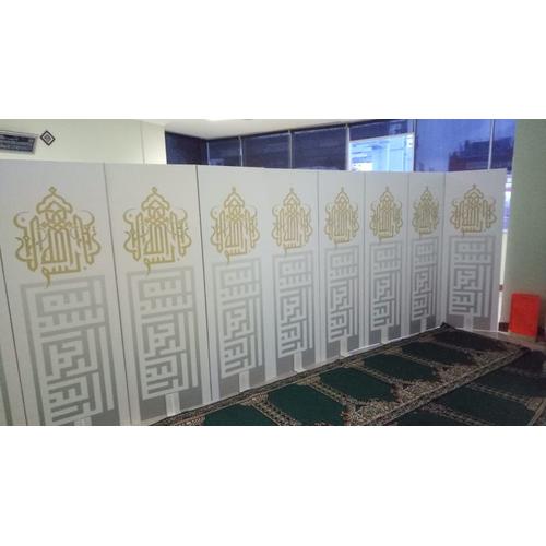 Jual Partisi Masjid, Partisi Islami Custom 200x70cm (3 panel) - Jakarta ...