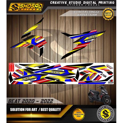 Jual STRIPING MOTOR HONDA BEAT NEW 2020 2021 VARIASI STIKER BEAT 2022 ...