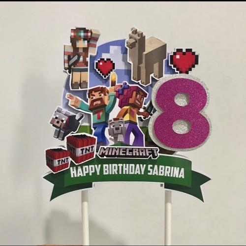 Jual Cake Topper 3D Minecraft - Boy - Kab. Tangerang - Kami.kami Art ...