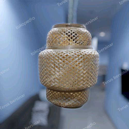 Jual Oriental bamboo lamp, lampu hias bambu, bamboo lampshade - Jakarta ...