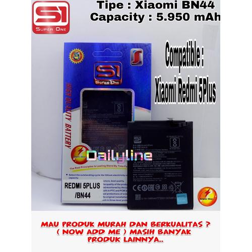 Jual Baterai Super One Xiaomi BN44/Redmi 5 Plus Double Power - Jakarta ...