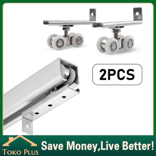Jual 2pcs/set Roda Pintu Sliding Wood Door Hanging Wheels Roda Pintu ...