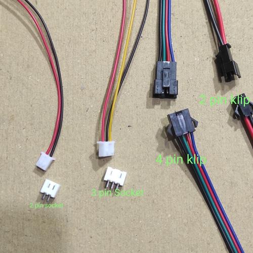 Jual Kabel Connector Socket 2p 2pin 2 Pin 3P 3pin 3 pin 4P 4pin 4 pin ...