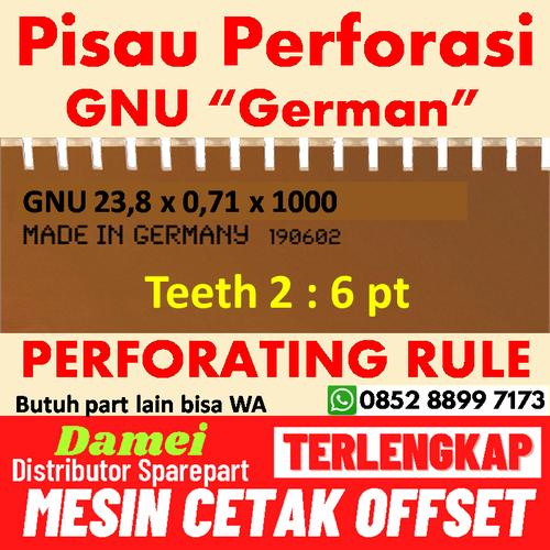 Jual Pisau Pond Porporasi Cacah GNU German Perforating Rule Perforasi - Kota Bekasi - Damei ...