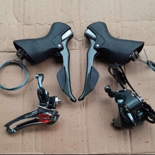 Jual mini Groupset Shimano TIAGRA 4700 brifter Rd Fd 2x10 speed ...