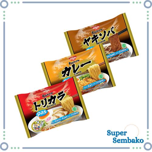 Jual MIE INSTAN JEPANG NISSIN RAMEN CURRY KARI YAKISOBA TAKOYAKI ...