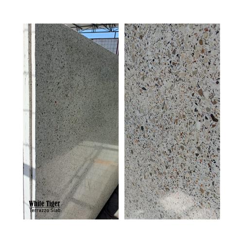 Jual Slab Terrazzo UTERRA - White Tiger - Dinding Lantai Terrazzo Slab ...