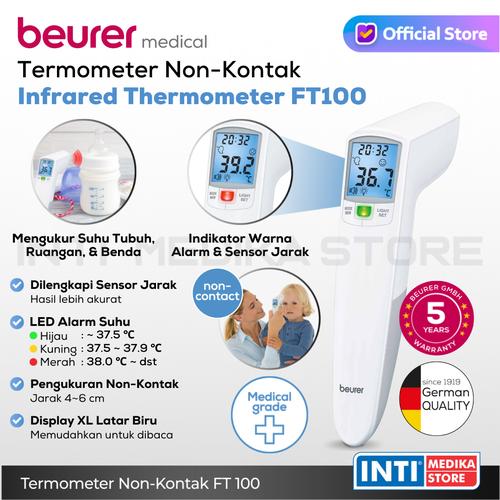 Promo BEURER - Infrared Thermometer FT100 | Termometer Digital Non Kontak Cicil 0% 3x - Kota ...