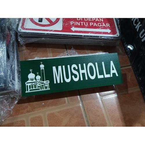 Jual Sign Musholla/Tempat Wudhu/Alas kaki Harap Dilepas Akrilik UV ...