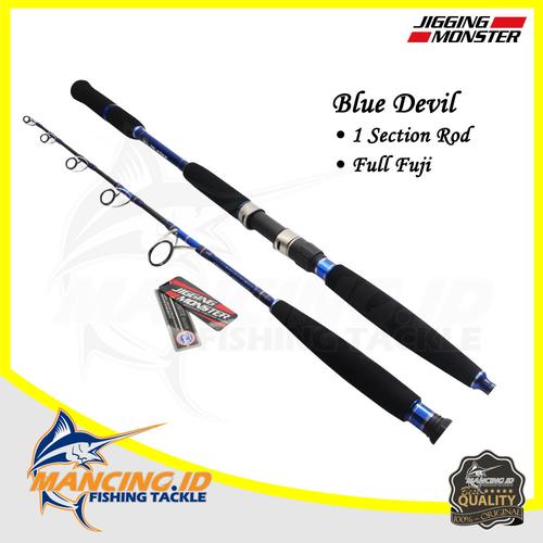 Jual Jigging Monster BLUE DEVIL Spinning Rod Fuji Alconite Guide Joran ...