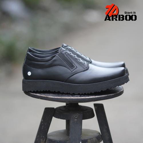 Jual Sepatu PDH Dinas TNI POLRI Kulit SAPI ASLI Doff Hitam Formal ASN ...