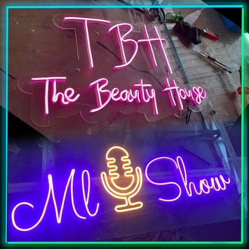 Jual Neon Flex Tulisan Kata Latin Capital Custom Dekorasi Proses Cepat ...