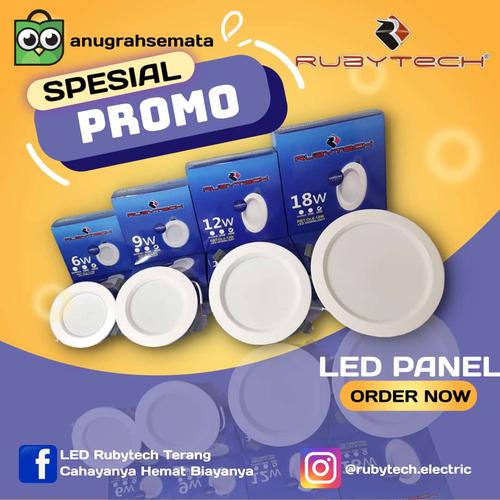 Jual Lampu LED Panel/ LED Downlight Putih Terang 6W,9W,12W Rubytech - 9W - Kota Denpasar ...