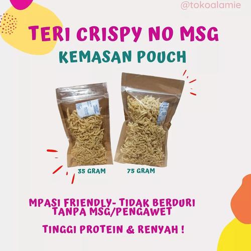 Jual TERI CRISPY SUPER NO MSG NO PENGAWET TERI SNACK MPASI KEMASAN ...