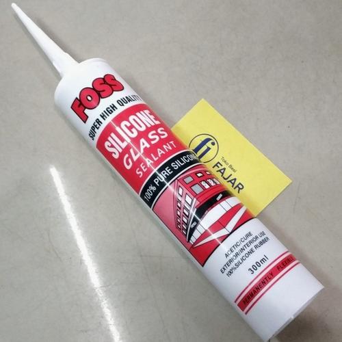 Jual Lem Silikon putih hitam / Silicone sealant kaca botol 300 gr ...