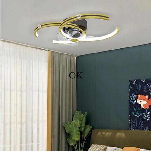 Jual LAMPU KIPAS MODERN PLAFON TEMPEL DEKORASI RUANGAN KELUARGA RUANG ...