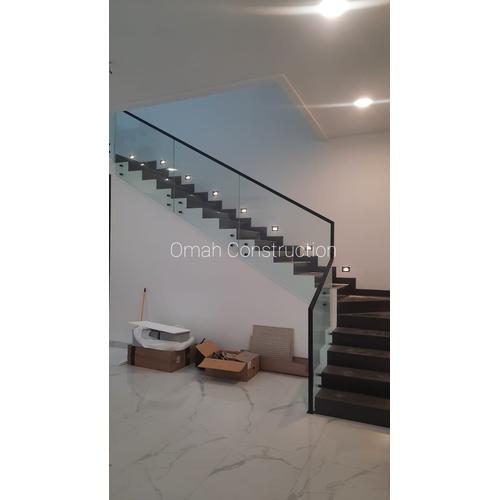 Jual Railing Tangga Balkon Pen Spider Besi Kaca Tempered 10 mm Mewah ...