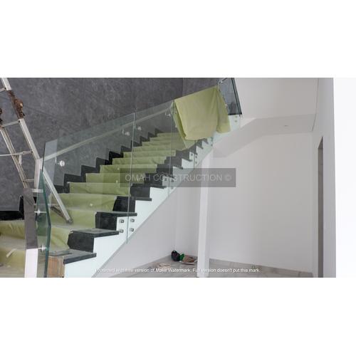 Jual Railing Tangga Balkon Gantung Spider Kaca tempered 10 mm Stainless ...