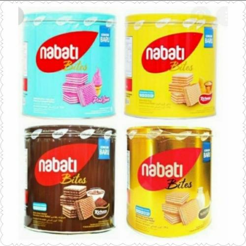 Jual Nabati wafer kaleng 300gr keju coklat richese richoco murah ...