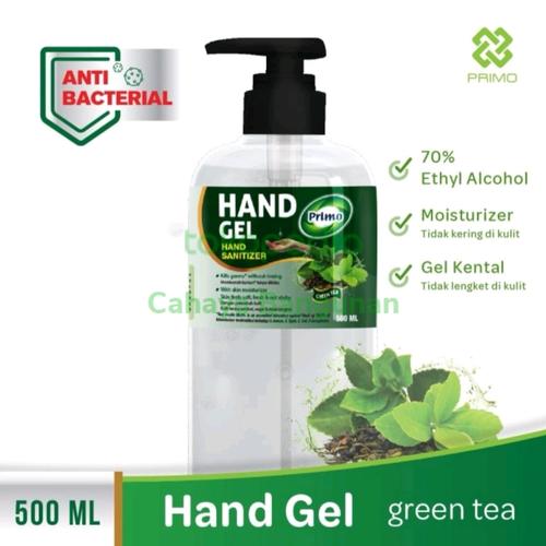 Jual Primo Hand Sanitizer HAND GEL 500ml 500 Ml Botol Besar Green Tea ...