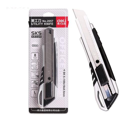 Jual PISAU CUTTER BESAR DELI 2057 AUTO LOCK BAGUS TAHAN KARAT L-500 ...