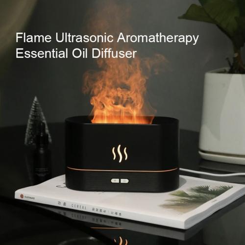 Jual Air humidifier/ Flame Diffuser Aromatherapy /Ultrasonic Essential Oil - bluetooth black ...