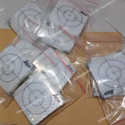 Jual Survey Reflector Sheet / Reflective Tape Target/ Sticker laser 50× ...