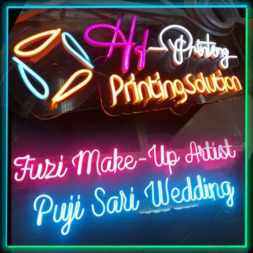 Jual Custom Neon Flex Tulisan Kata Latin Capital Dekorasi Proses Cepat ...