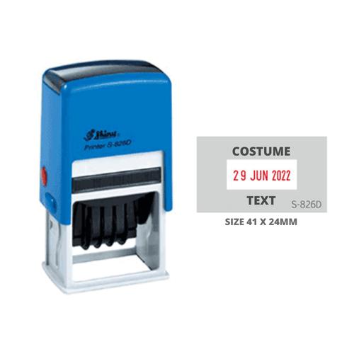 Jual Stempel Shiny Adjustable Self Inking Stamp S-826D - Kota Batam ...