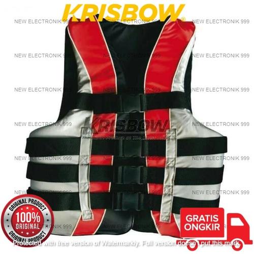 Jual LIFE VEST L-XL RED/GREY KRISBOW Rompi Pelampung Dewasa L/xl ...