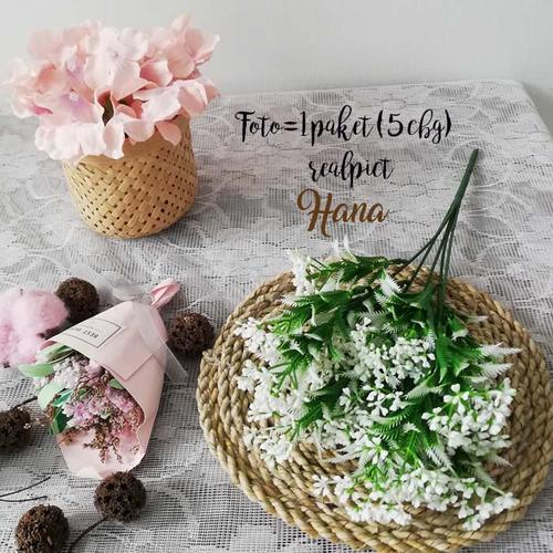 Jual Daun bunga fern artificial/daun bunga plastik - Putih - Kab ...