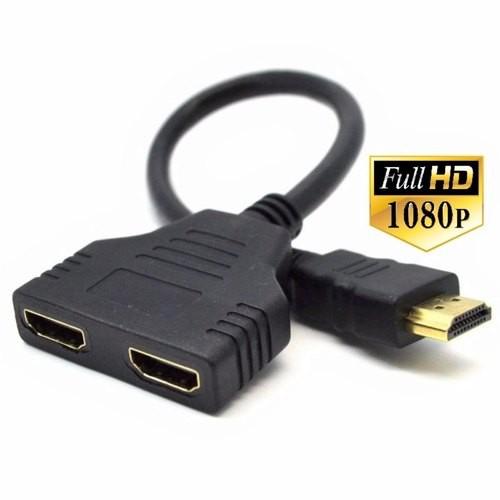 Jual Kabel Hdmi Splitter 2 in 1 Kabel Hdmi Splitter 2 Port Full HD1080p ...
