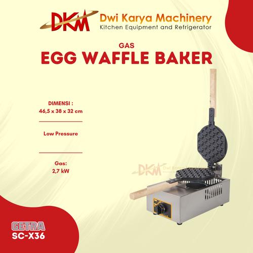 Jual Mesin Egg Waffle Gas Getra SC-X36 /Mesin Pembuat Waffle Egg Maker ...