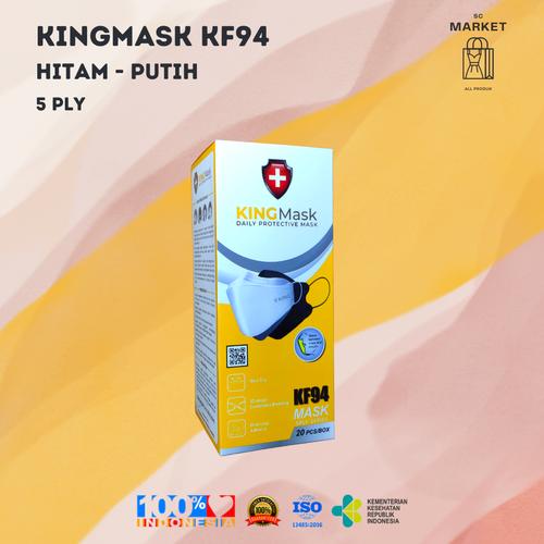 Jual masker kf94 king mask 1 box isi 20pcs - Hitam - Kab. Tangerang ...